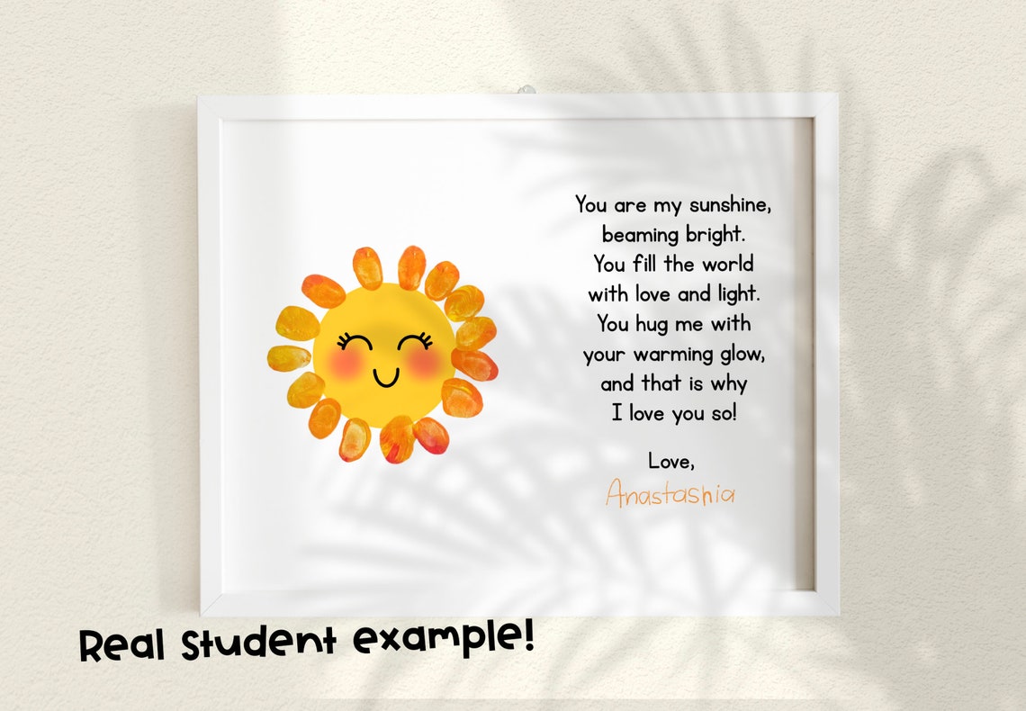 Mother's Day Printable | You Are My Sunshine | Teacher & Parent ...