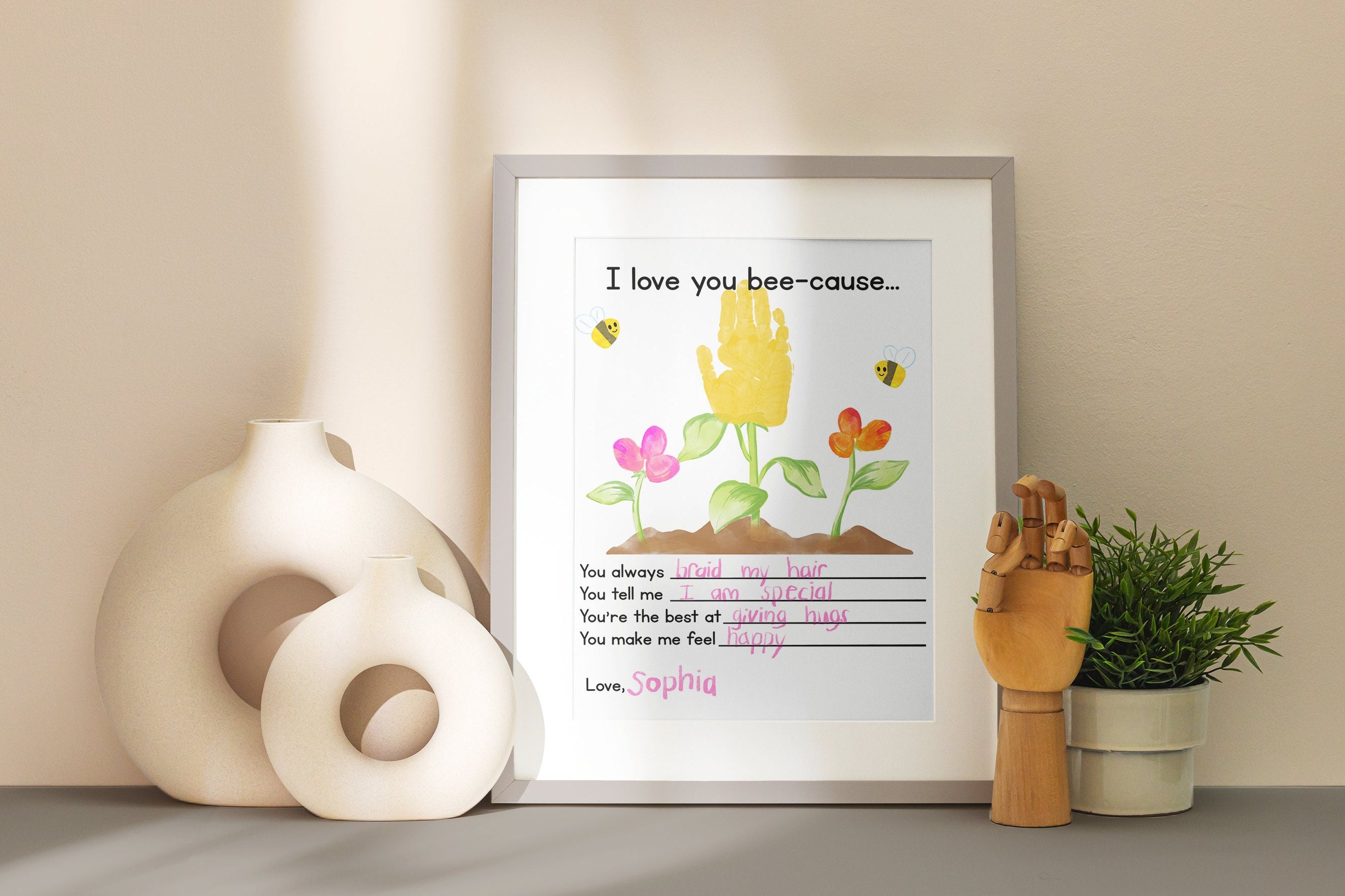 Mother's Day Garden Printable | Kids' Handprint Keepsake | Teacher and ...