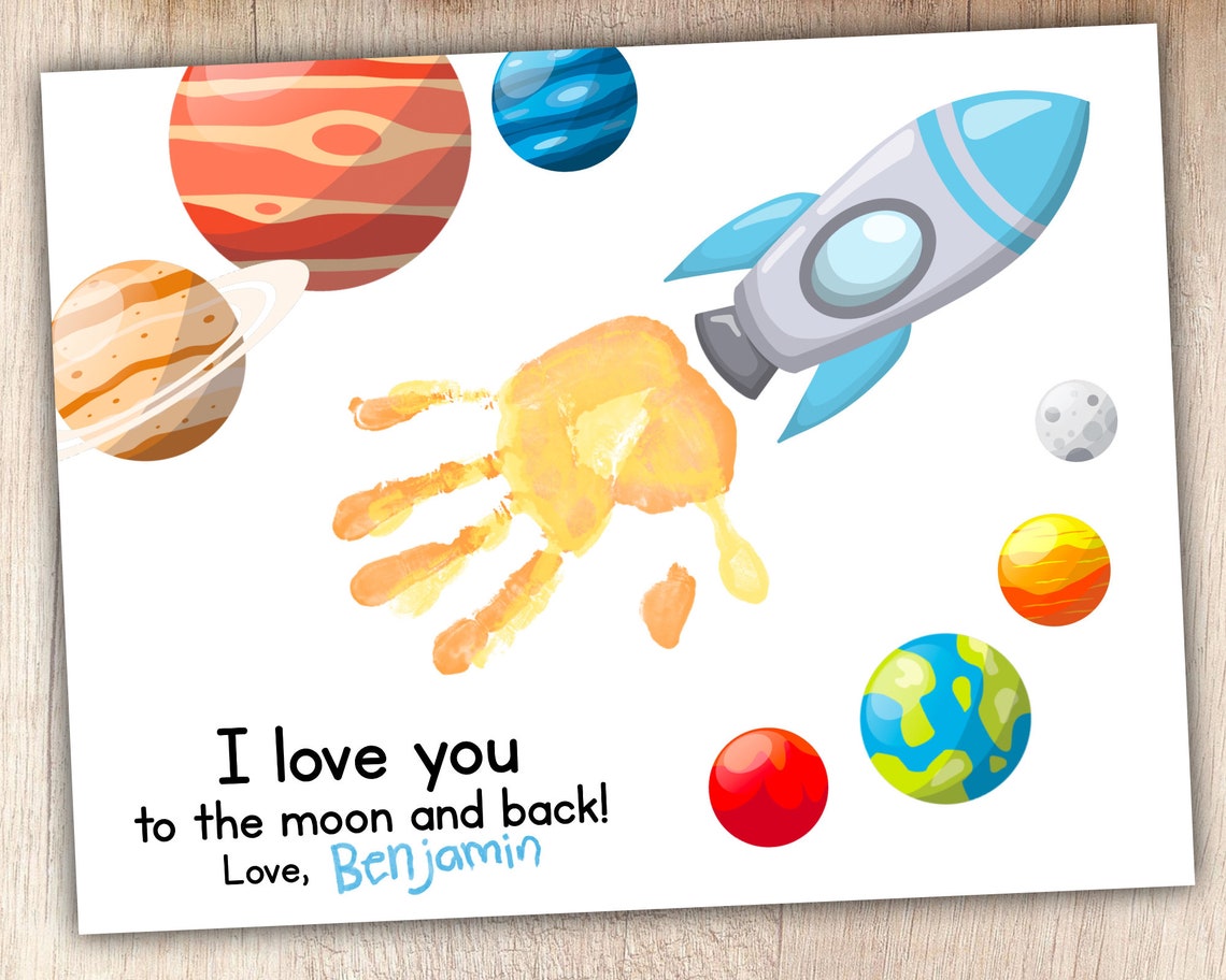 Mother's / Father's Day Printable I Love You to the - Etsy