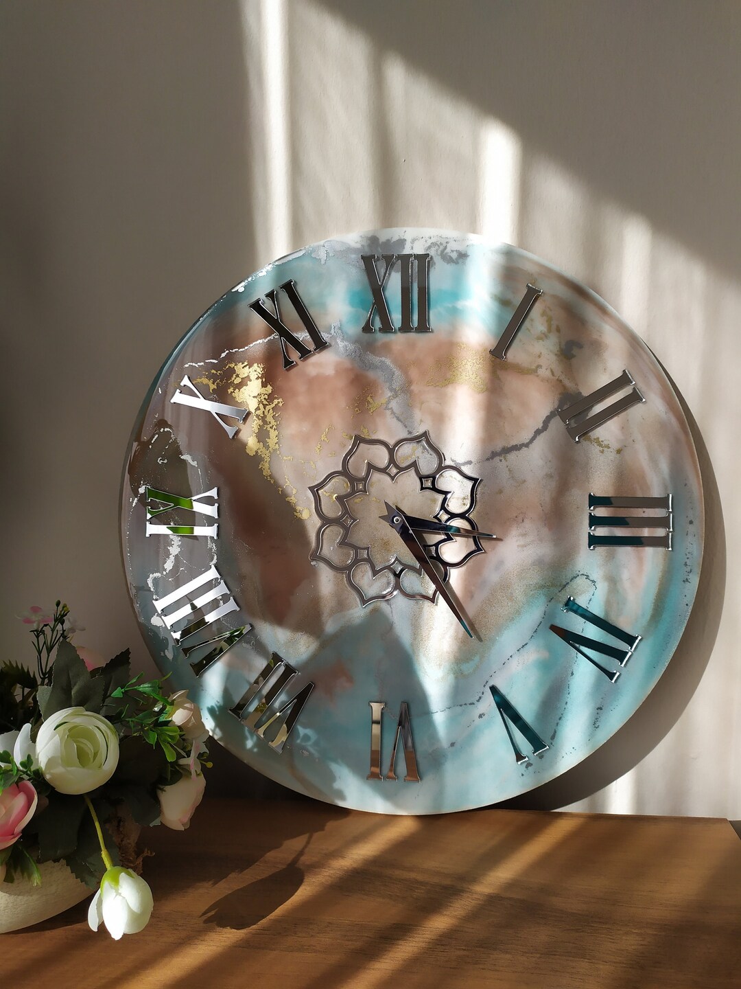 Wall Decor,resin Clock,handmade Clock,resin Art,aesthetic Resin ...