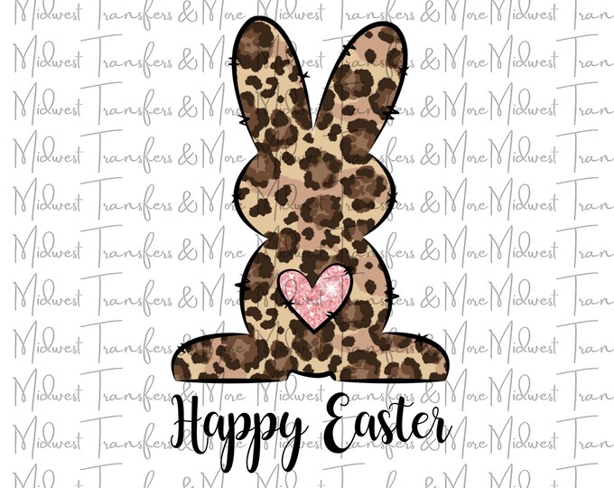 Easter Png, Leopard Easter Bunny Png, Happy Easter Sublimation Design ...