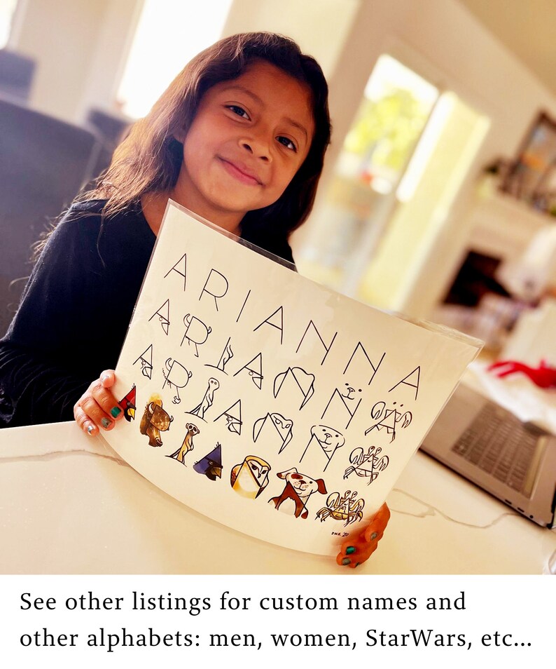 ABC Star Wars™ Alphabet Art Lettering Pen & Ink Watercolor Painting ...