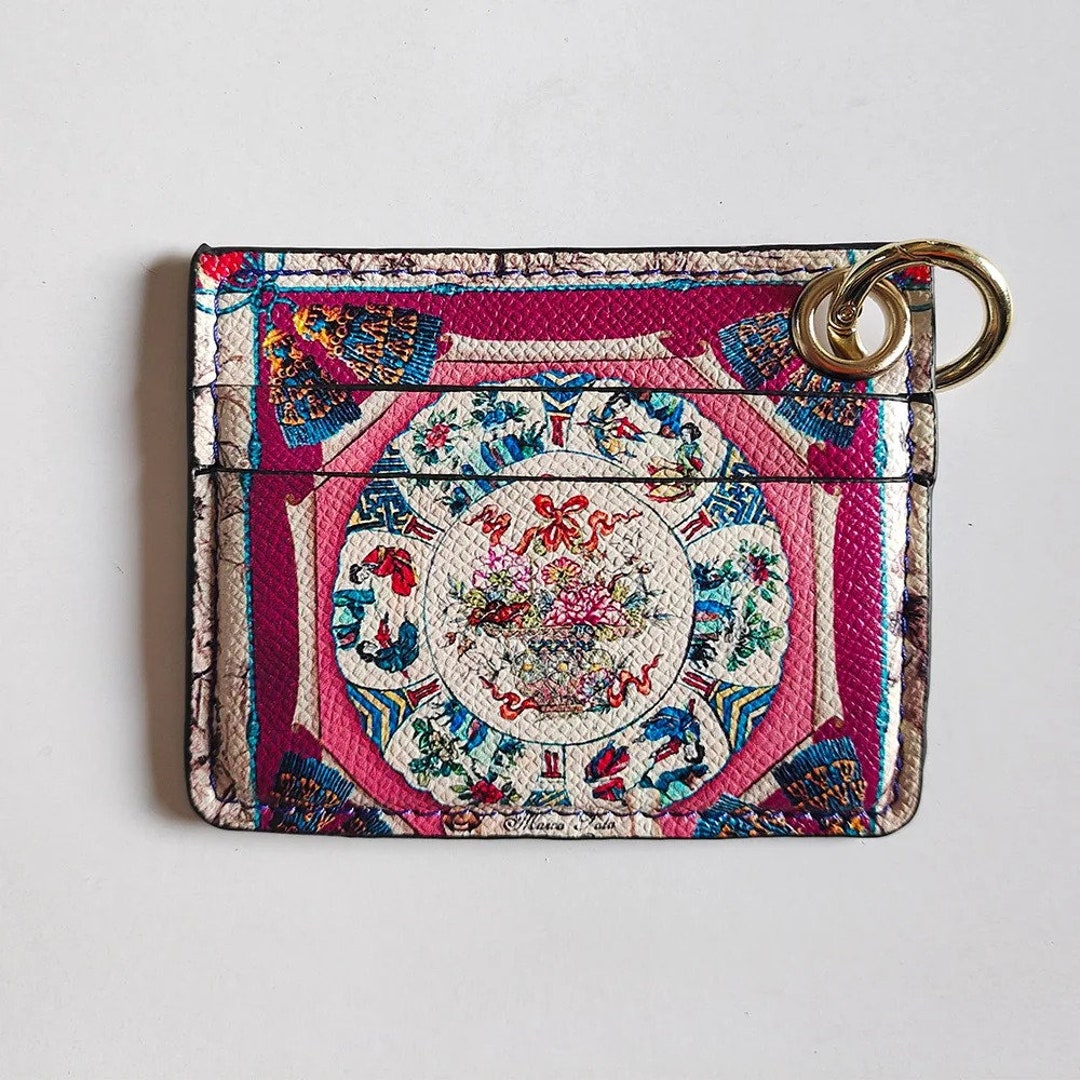Amalfi Italian Style Sicilian Maiolica Credit Cardholder Blue Majolica ...
