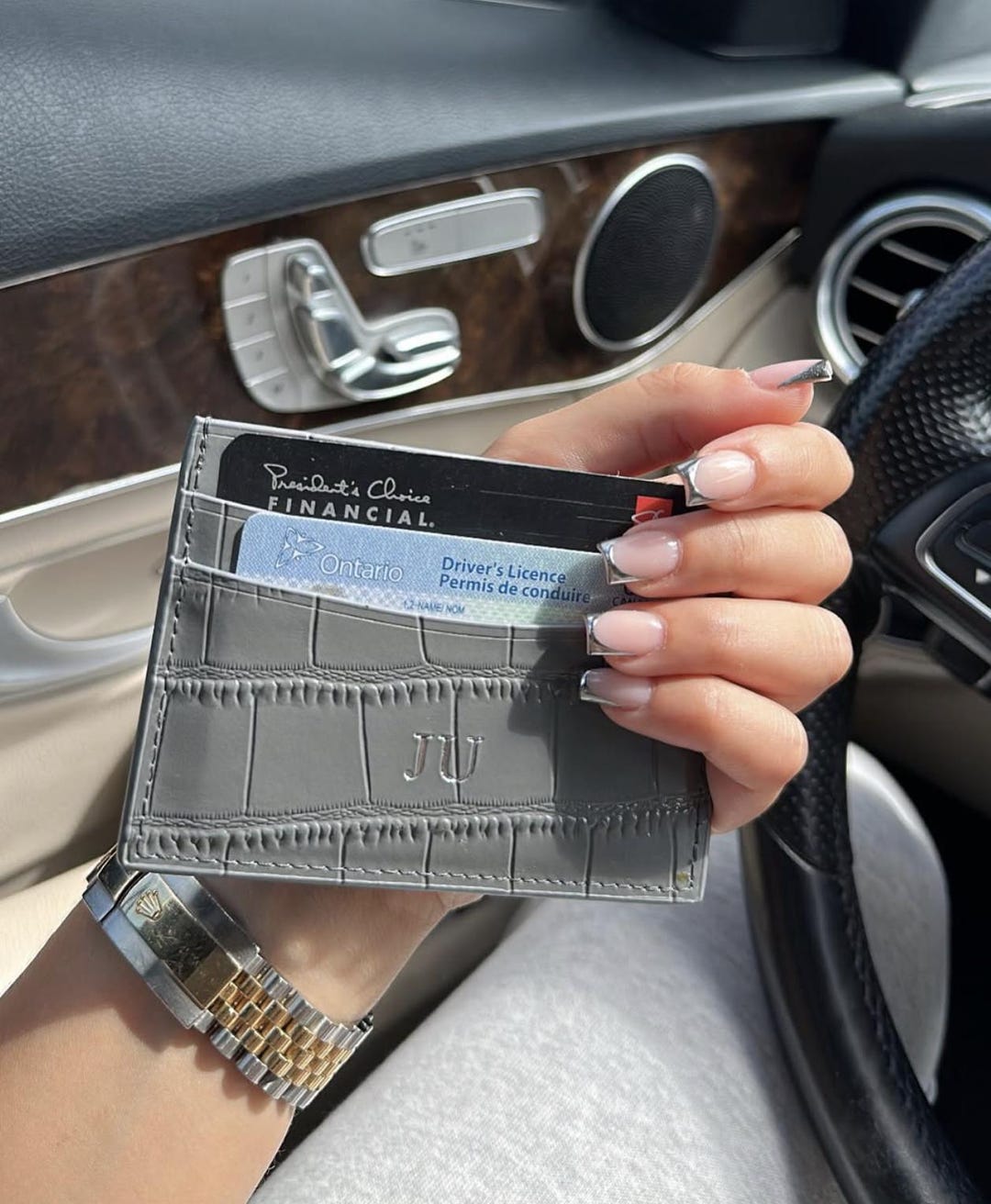 Custom Engraved Card Holder – Personalized Slim Vegan Leather Wallet ...