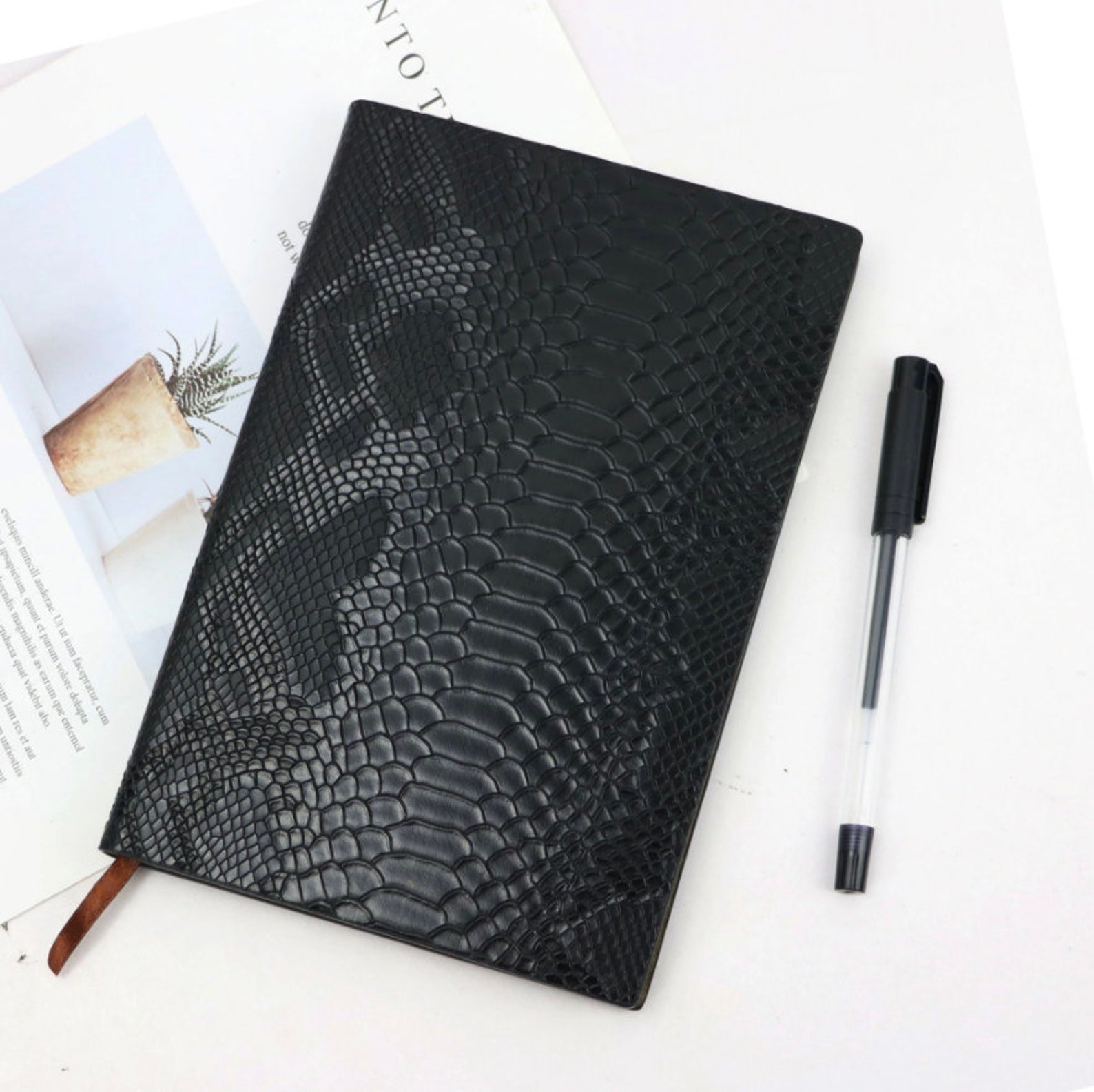 Personalized Leather Notebook | Monogrammed Journal | Custom Gift ...