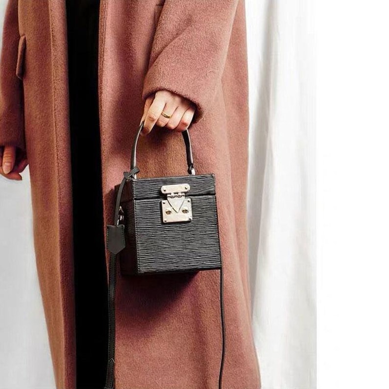 Leather Minimal Box Crossbody Bag Handbag Shoulder Bag - Etsy