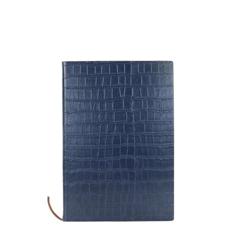 Personalized Croc Embossed Leather Notebook | Monogrammed Journal ...