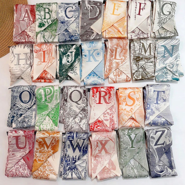 Scarf With Initial - Etsy