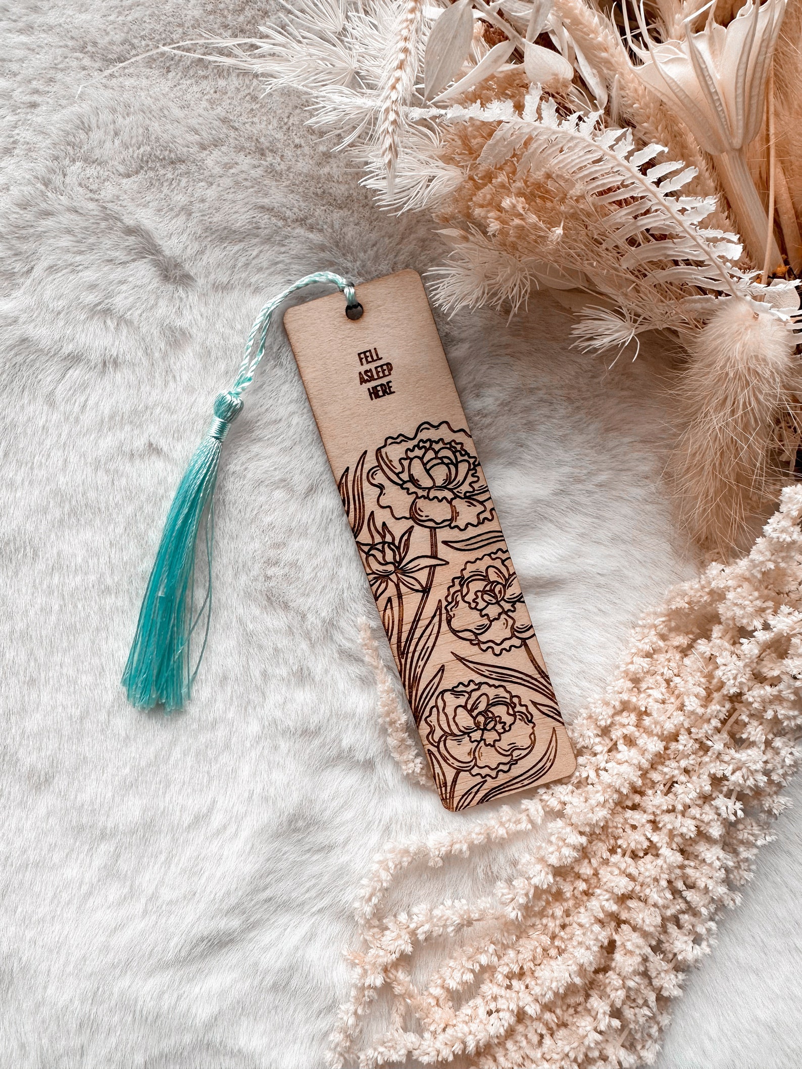 Floral Wooden Engraved Bookmarks, Book Lovers, Gifts for Her, Birthday ...