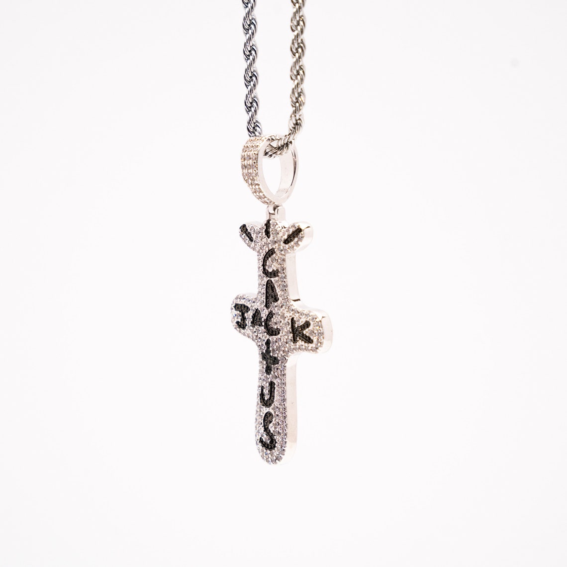 Cactus Jack Pendant With Rope Chain Silver Cactus Jack - Etsy