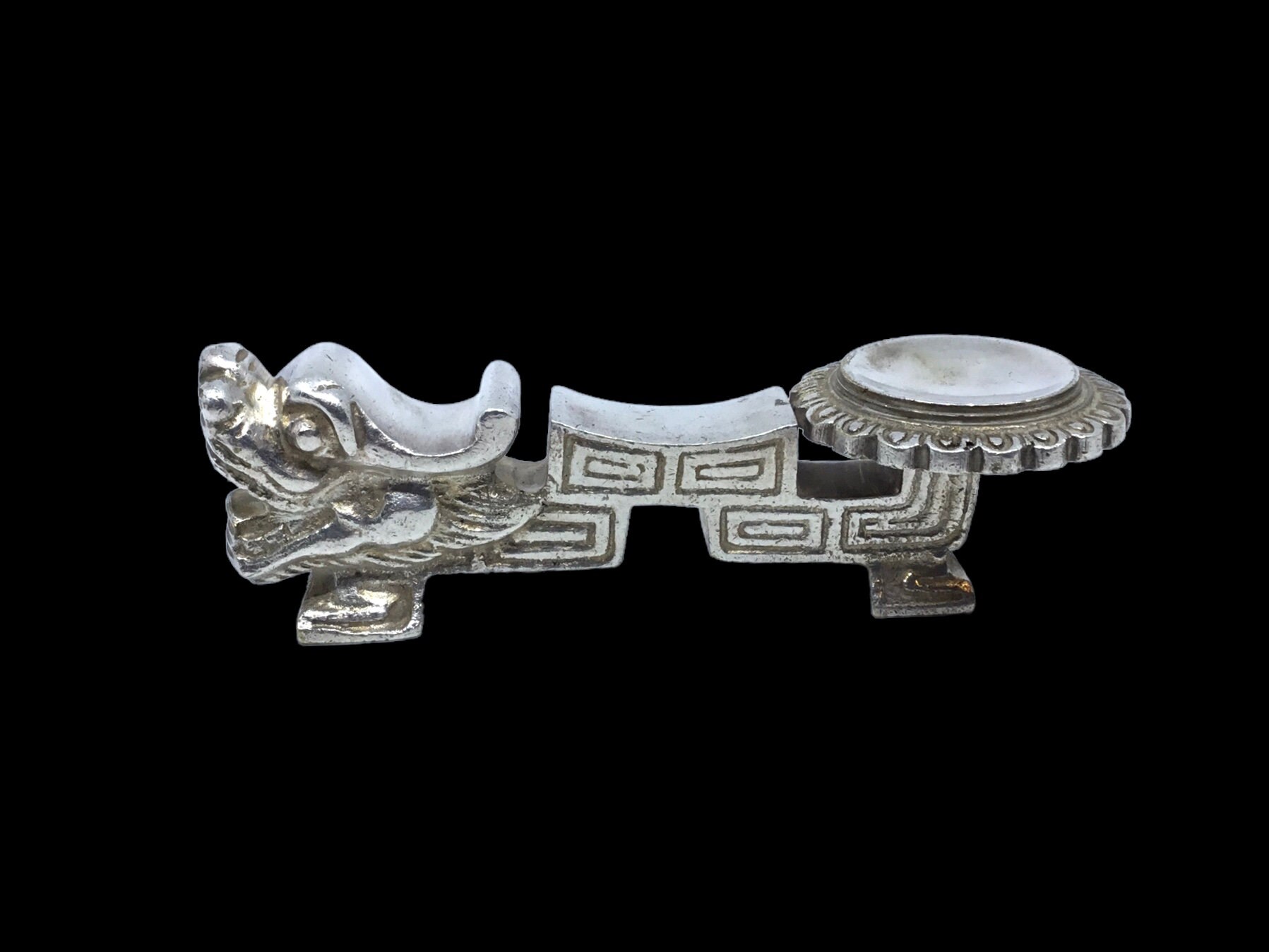 Very Rare Large Chinese Serving Uruli With 6 Dragon Chopstick Rests and ...