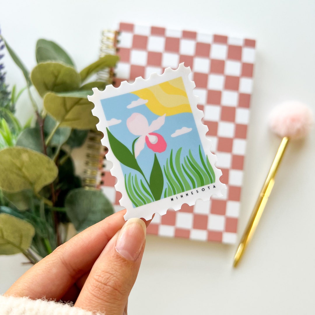 Lady Slipper Sticker: Minnesota State Flower, Glossy Vinyl Souvenir - Etsy