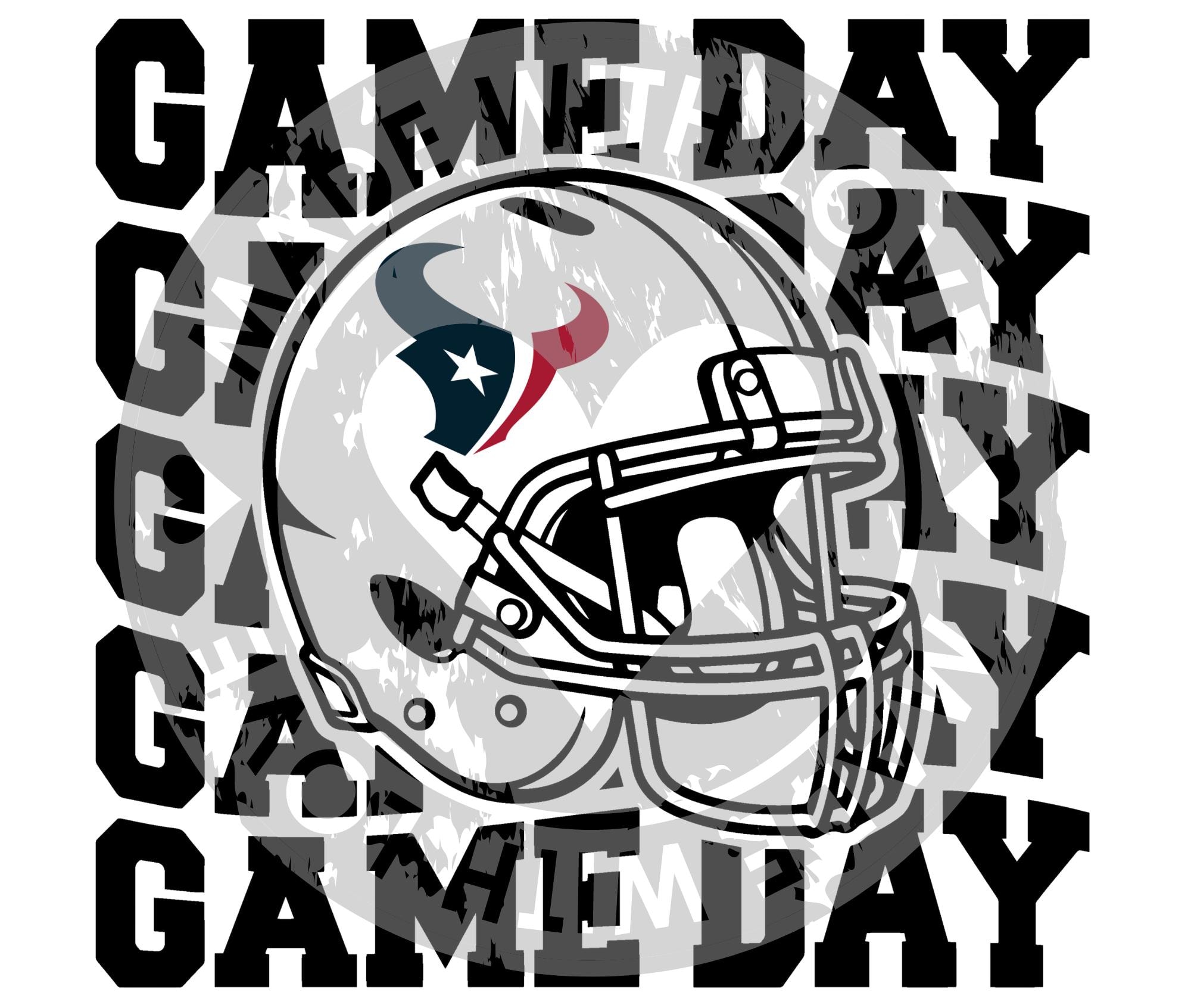 Texan Game Day Football Helmet Png Download Houston - Etsy
