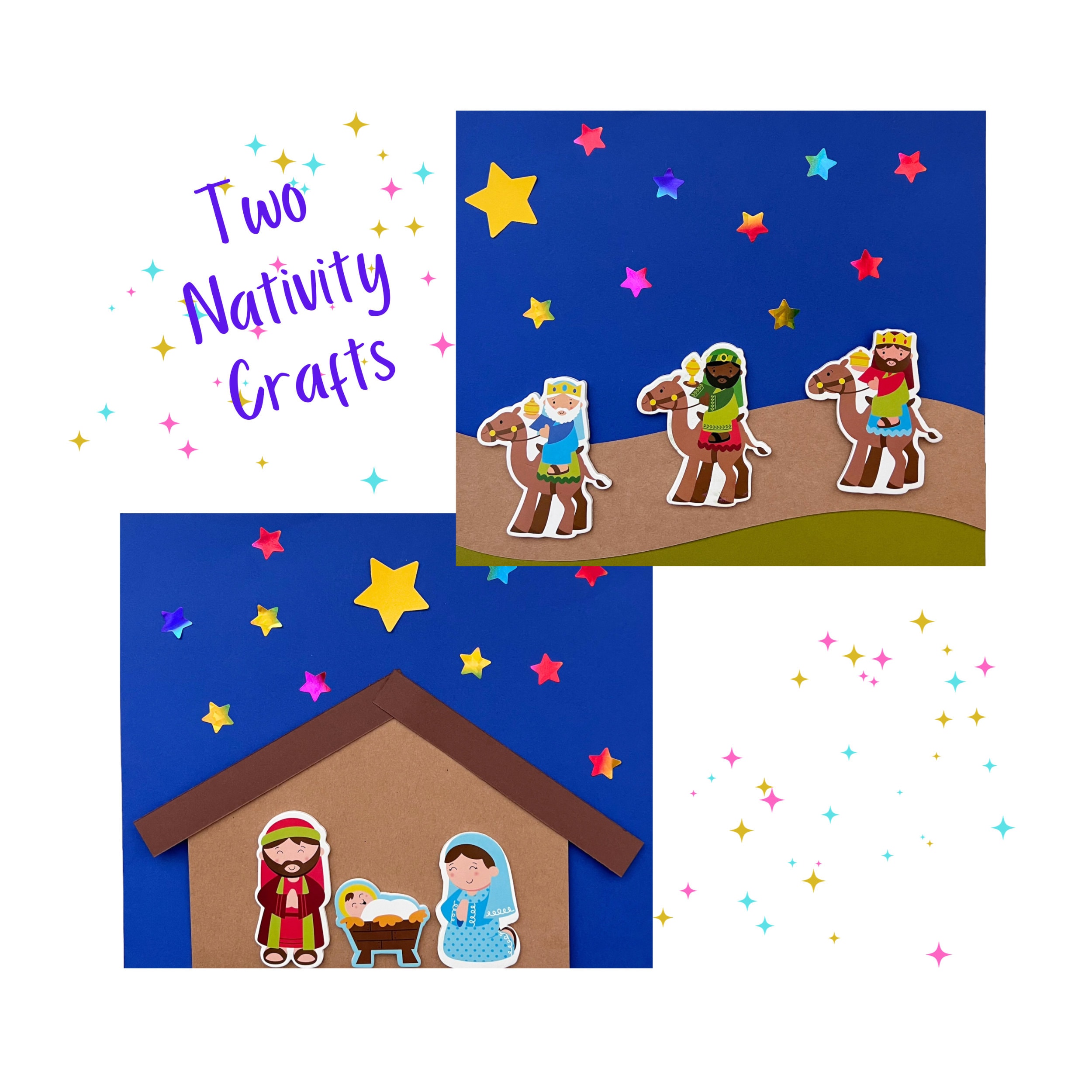 Easy Nativity Crafts for Kids, Christmas Preschool Craft, Baby Jesus ...