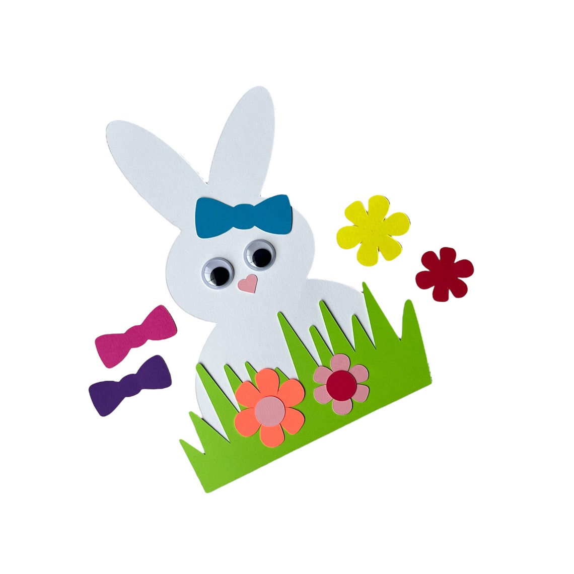 Bunny Craft Kids Easter Party Favor Spring Goodie Bag Easter Basket ...