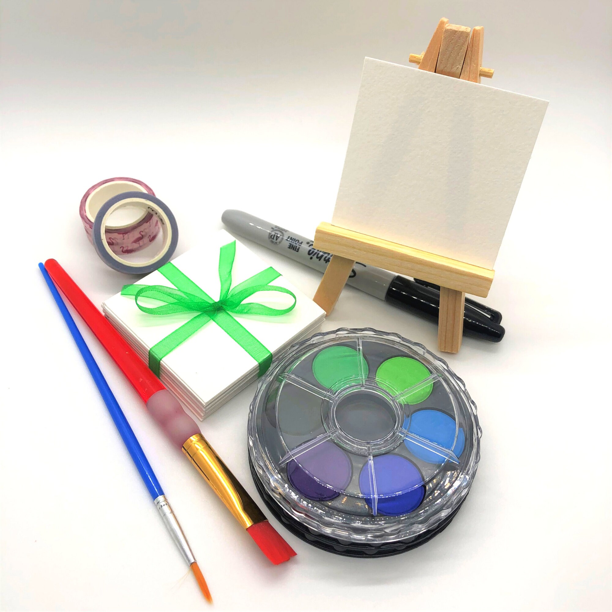 Kids Mini Watercolor Set, Kids Summer Activity, Watercolor Kit for Kids ...