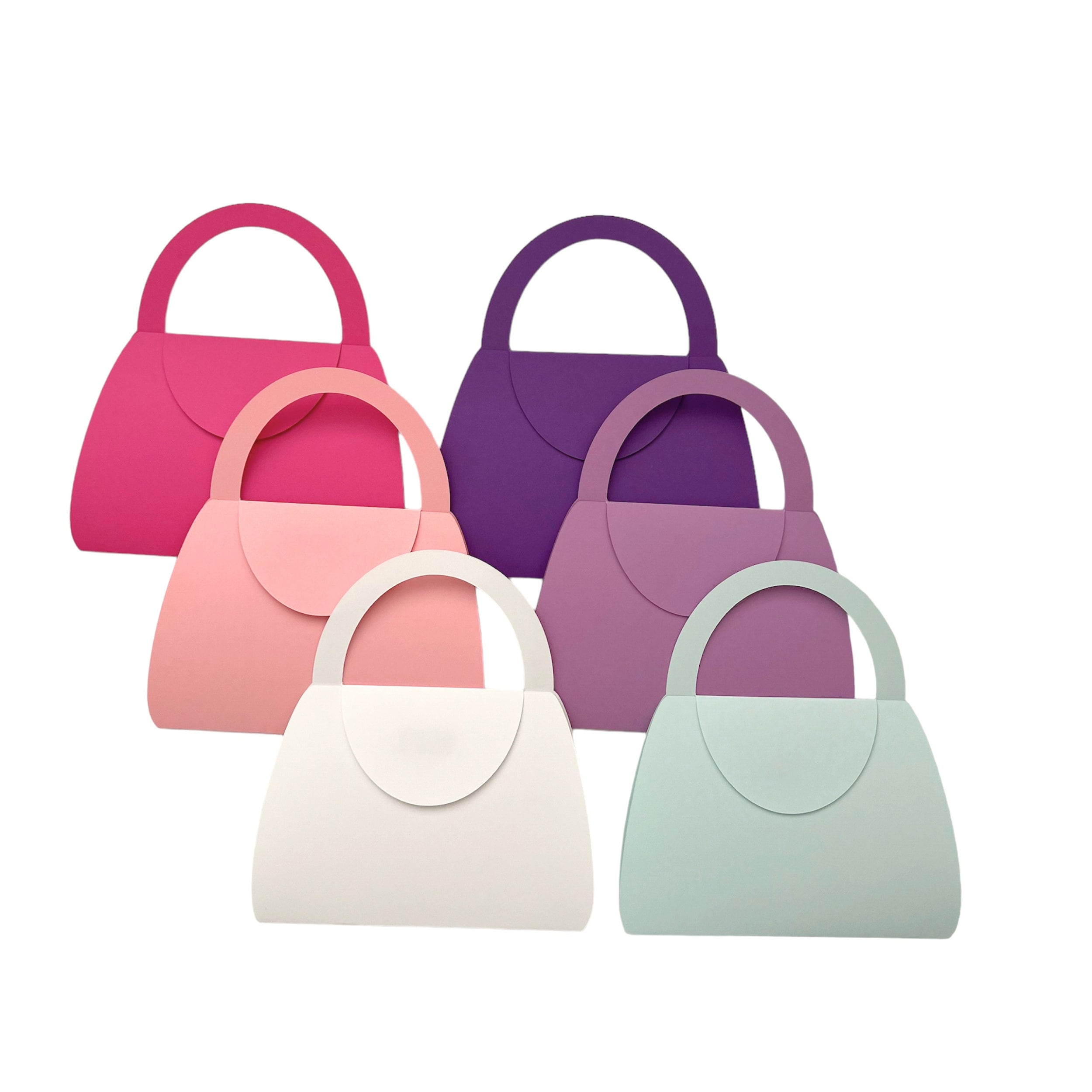 6-pack Paper Purses for Mother's Day, Easy Paper Purse Party Craft ...