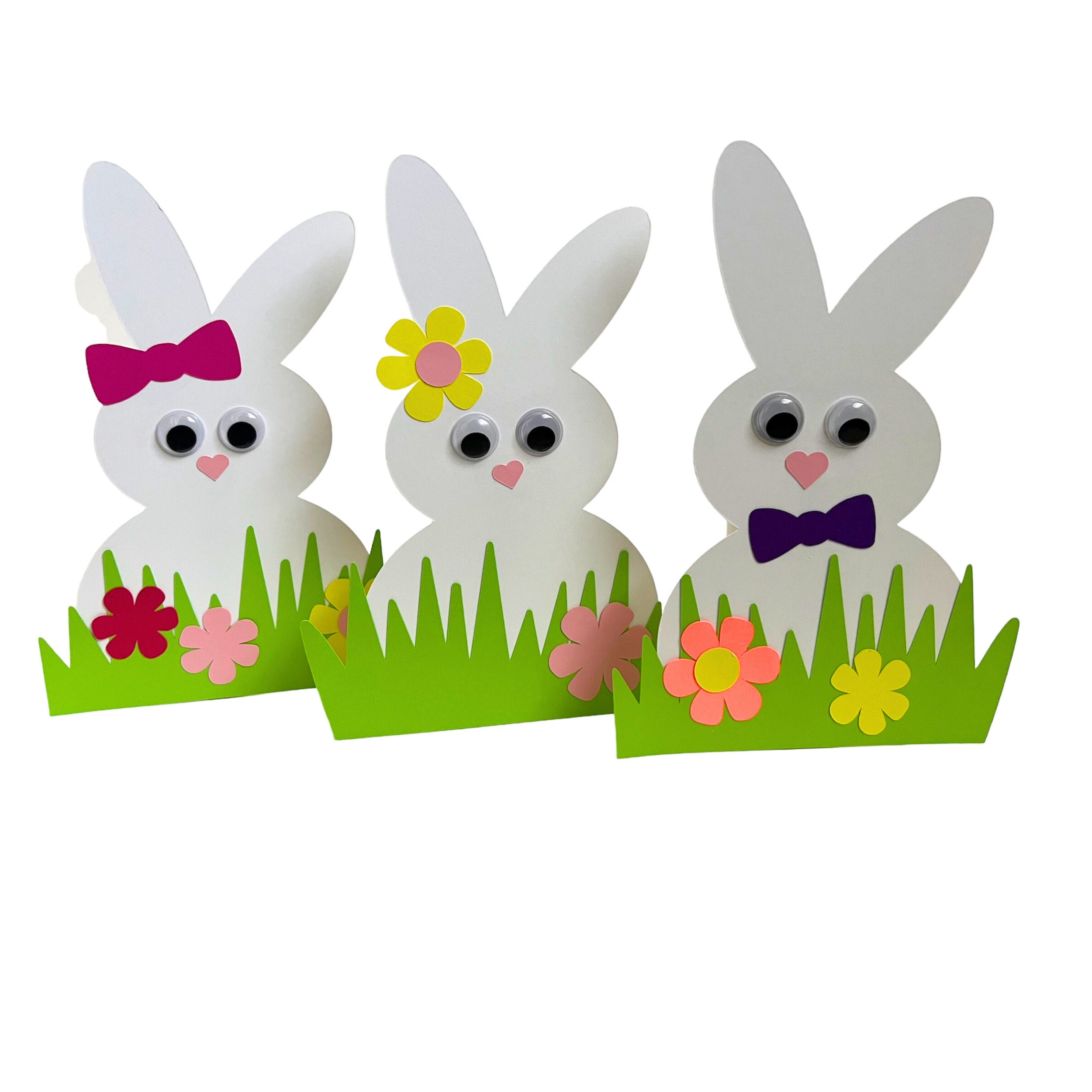 Bunny Craft Kids Easter Party Favor Spring Goodie Bag Easter Basket ...