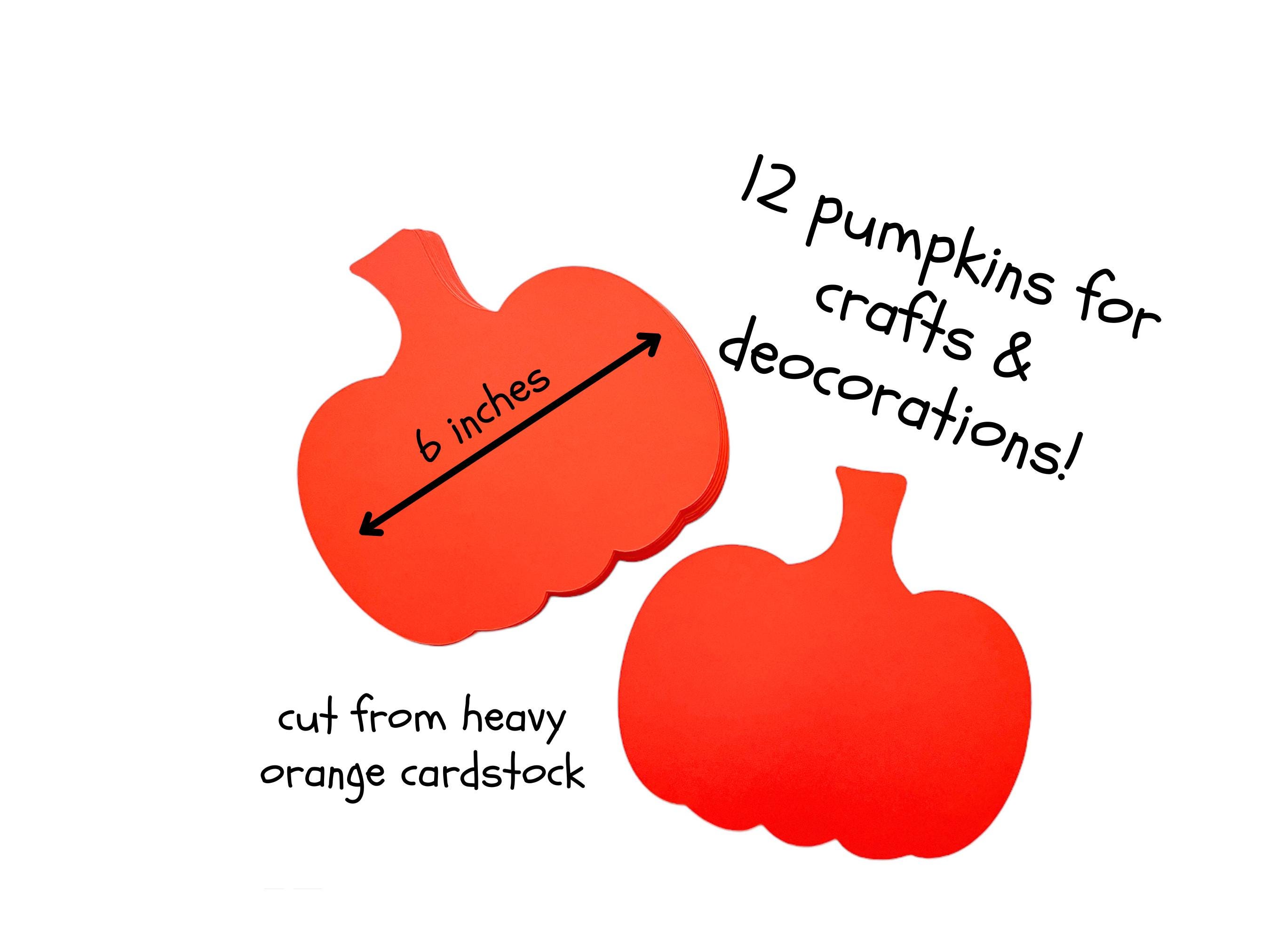 Pumpkin Die Cuts for Fall Crafts Kids Pumpkin Shapes Fall Classroom ...