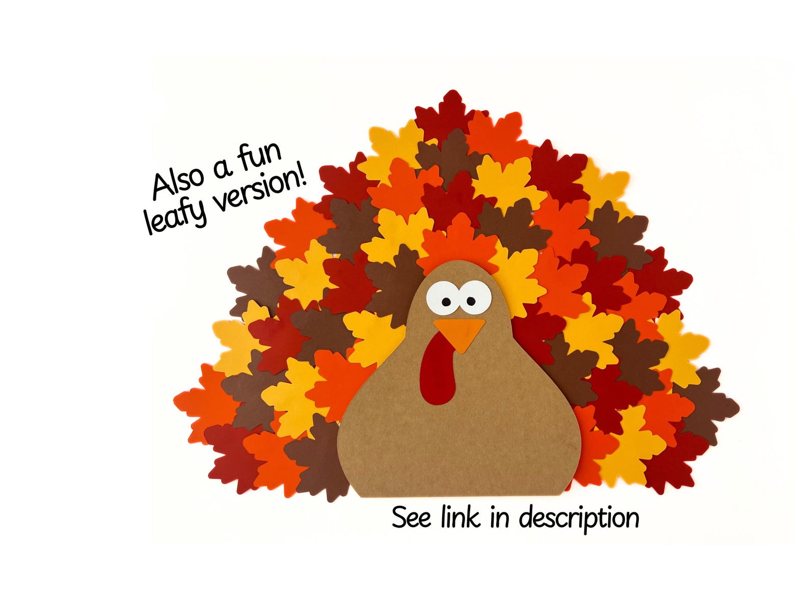 Bulk Fall Craft Turkey Kid Fall Classroom Craft Thanksgiving Turkey ...