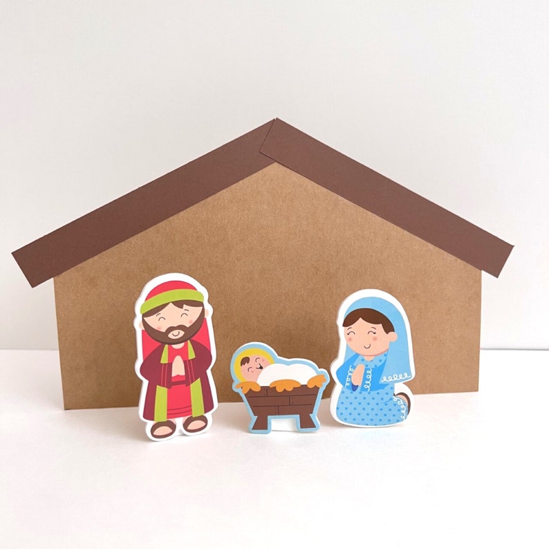 Easy Christmas Craft for Kids, Simple Christmas Nativity Craft, Baby ...