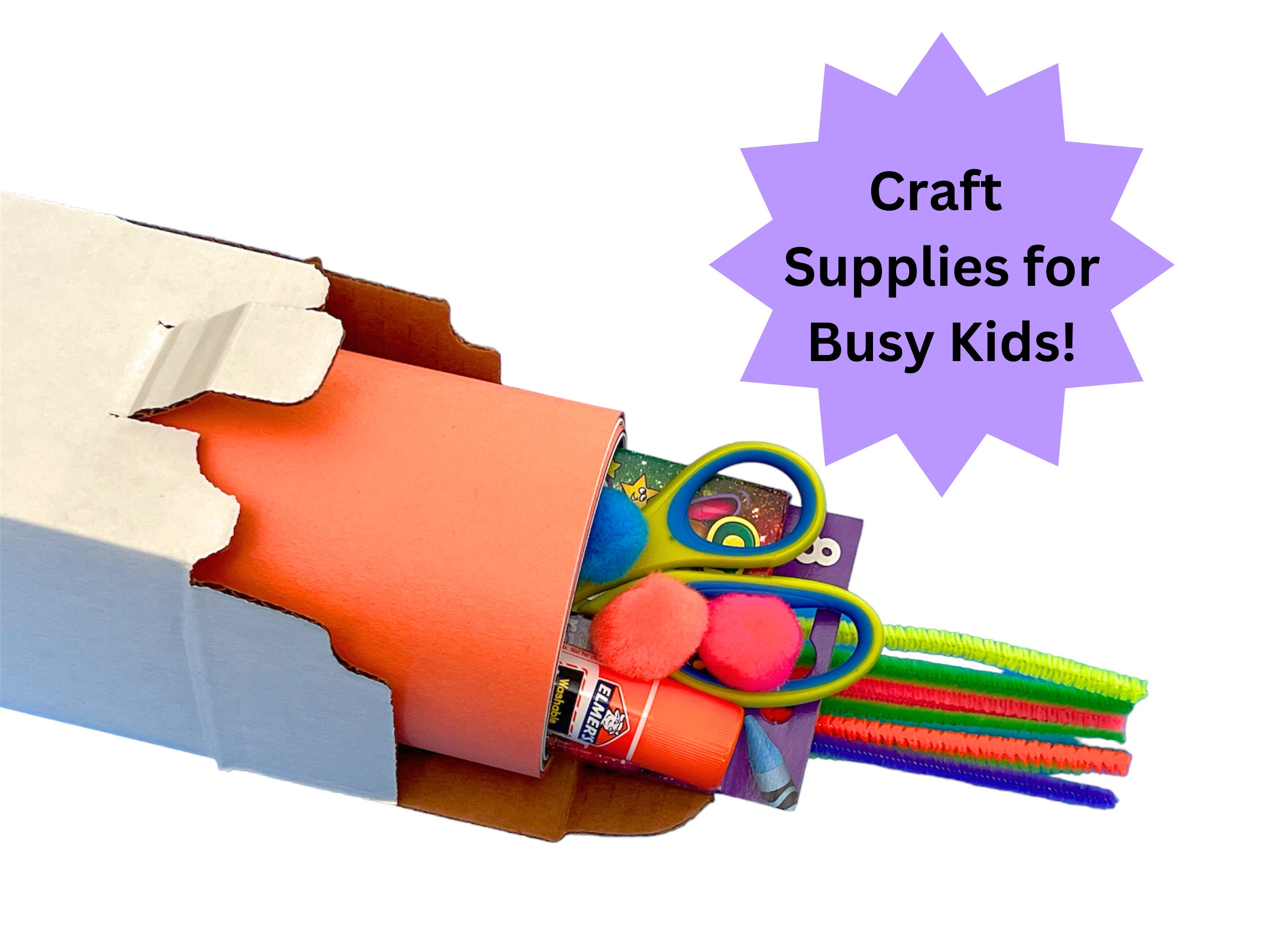 Kids Craft Box, Summer Vacation Kids Crafts, Assorted Craft Supplies ...