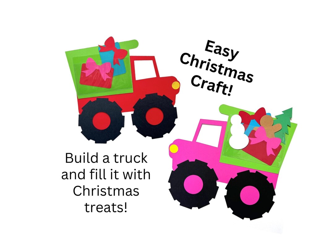 Christmas Craft Kids Holiday Truck Craft With Snowmen Winter Craft ...