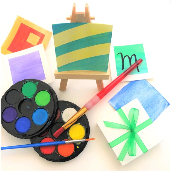 Kids Mini Watercolor Set Kids Summer Activity Watercolor Kit - Etsy