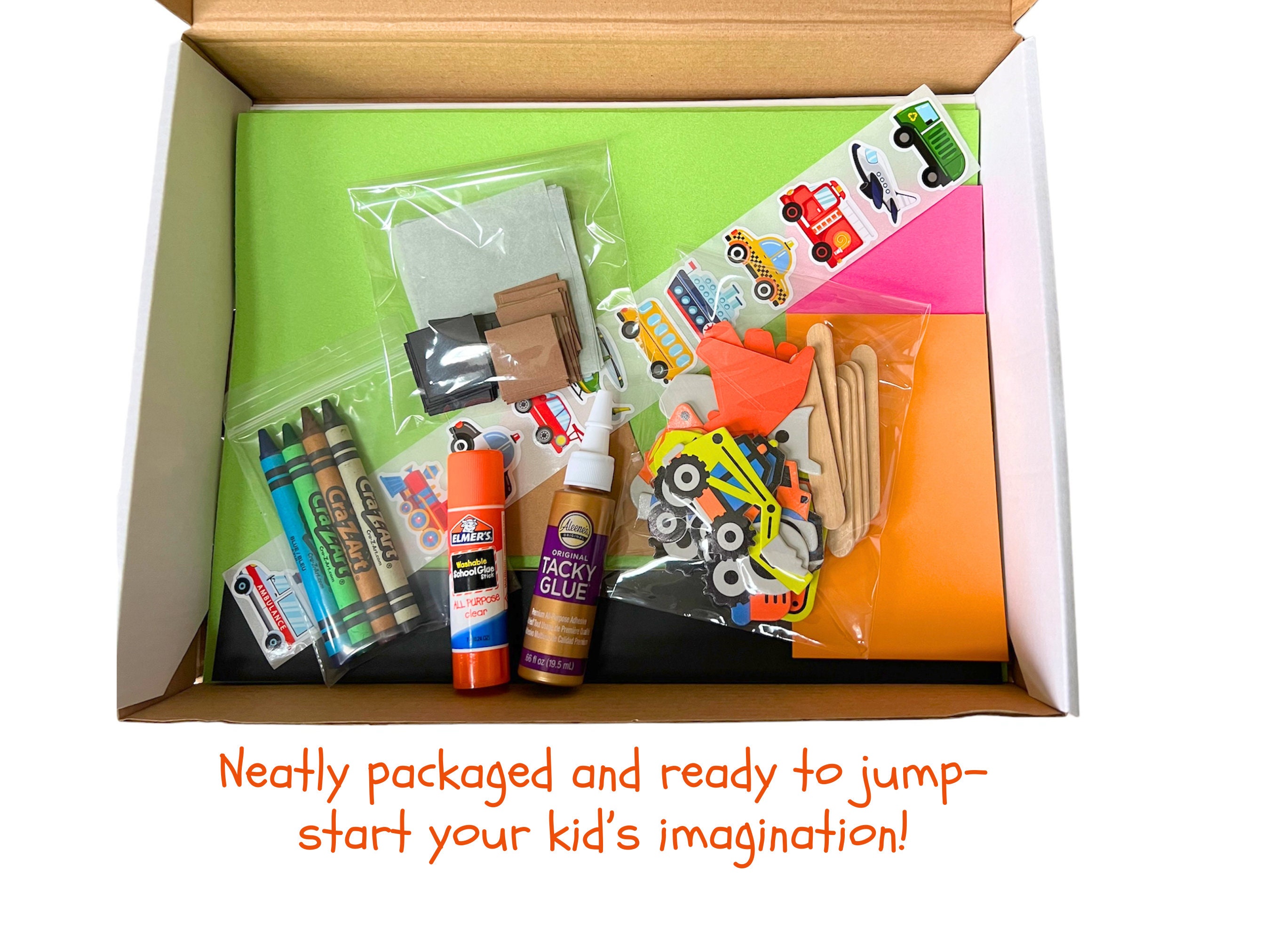 Construction Craft Kids Summer Gift Box Kid Construction Activity for ...