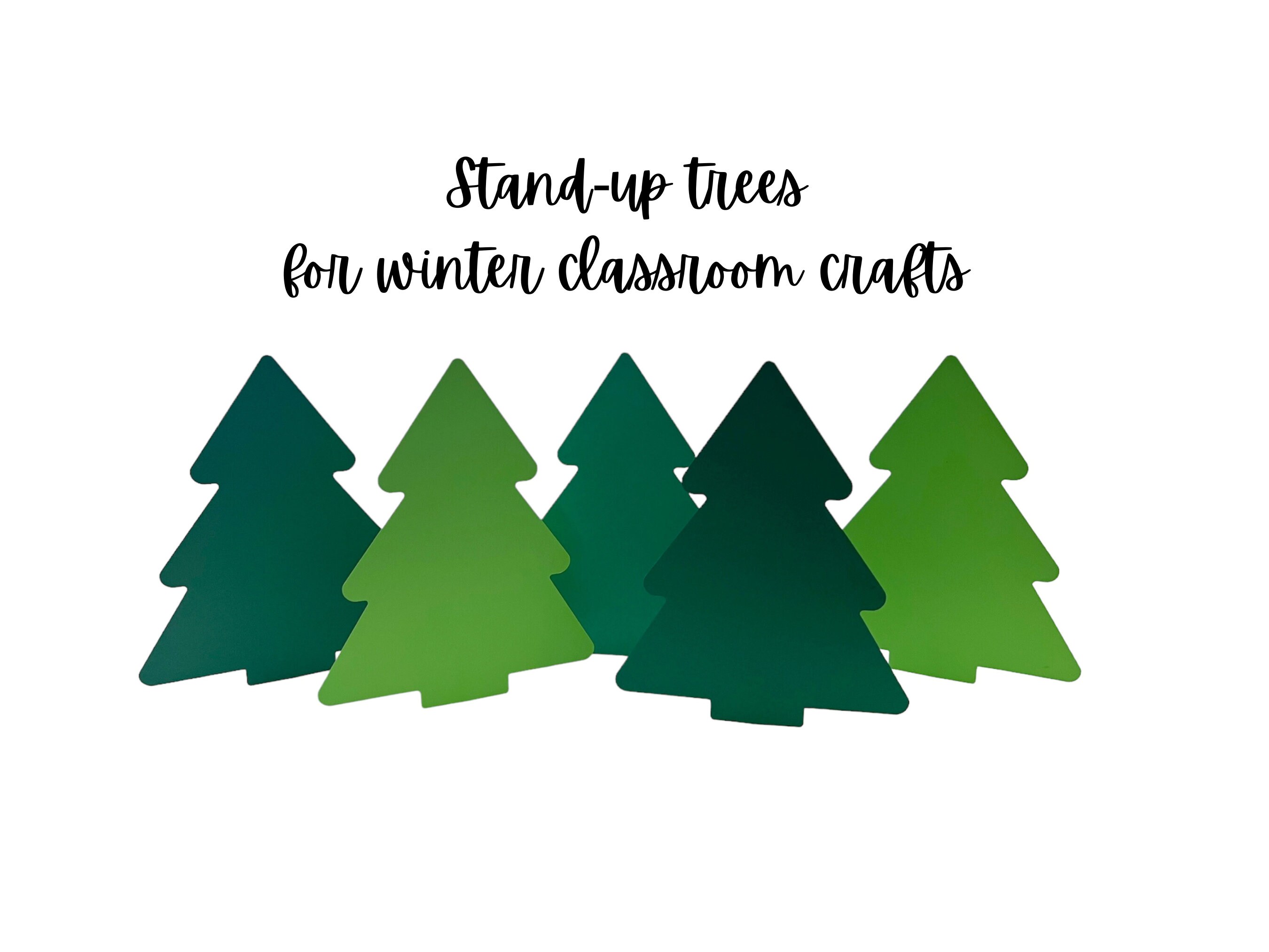 Easy Standup Trees for Classroom Crafts Bulk Winter Tree Kids - Etsy