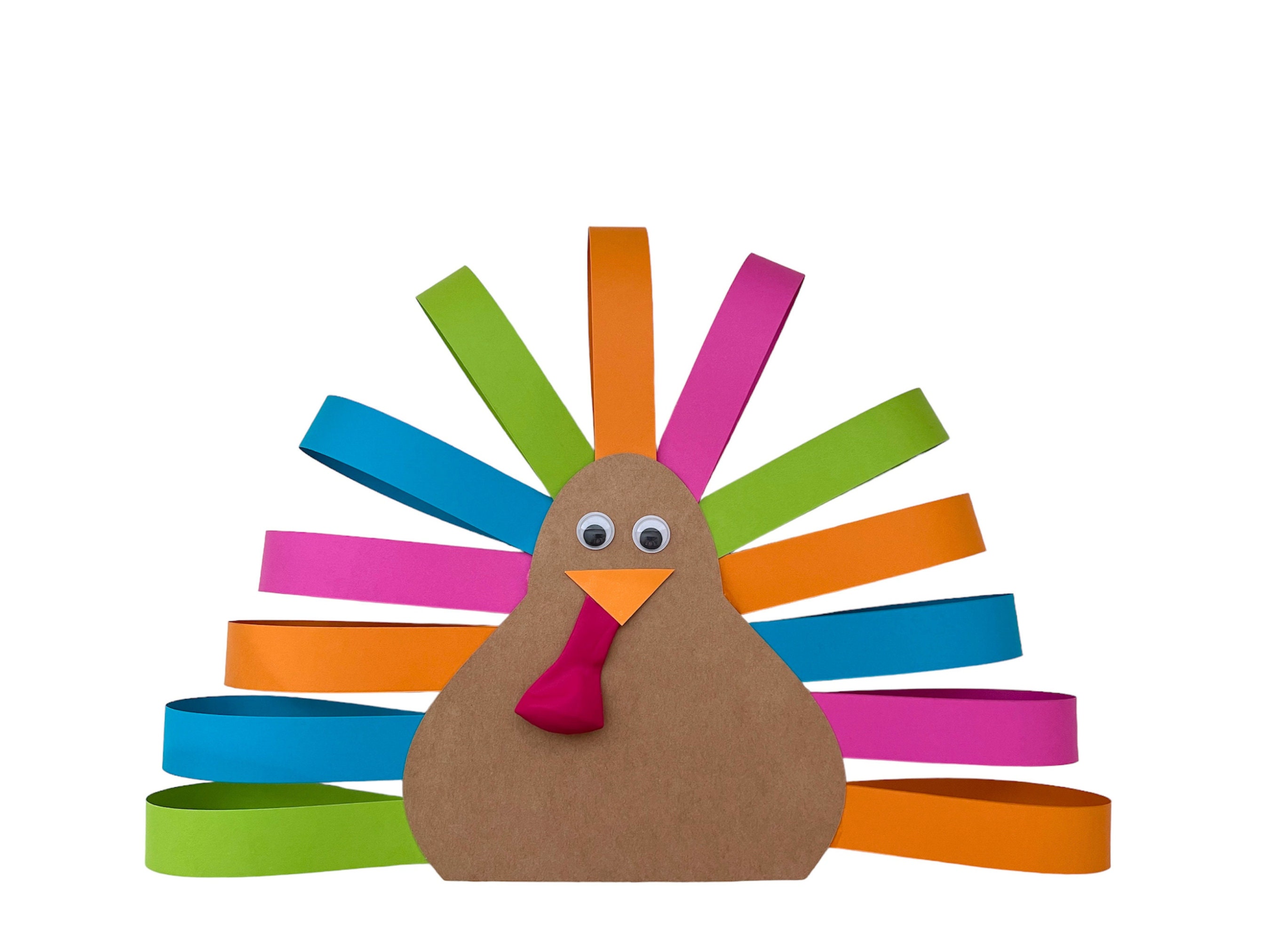 Turkey Craft Kids Thanksgiving DIY Decoration Fall Family Thanksgiving ...