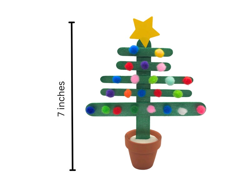 Christmas Craft Kids Holiday Tree Craft Christmas Activity Busy Family ...