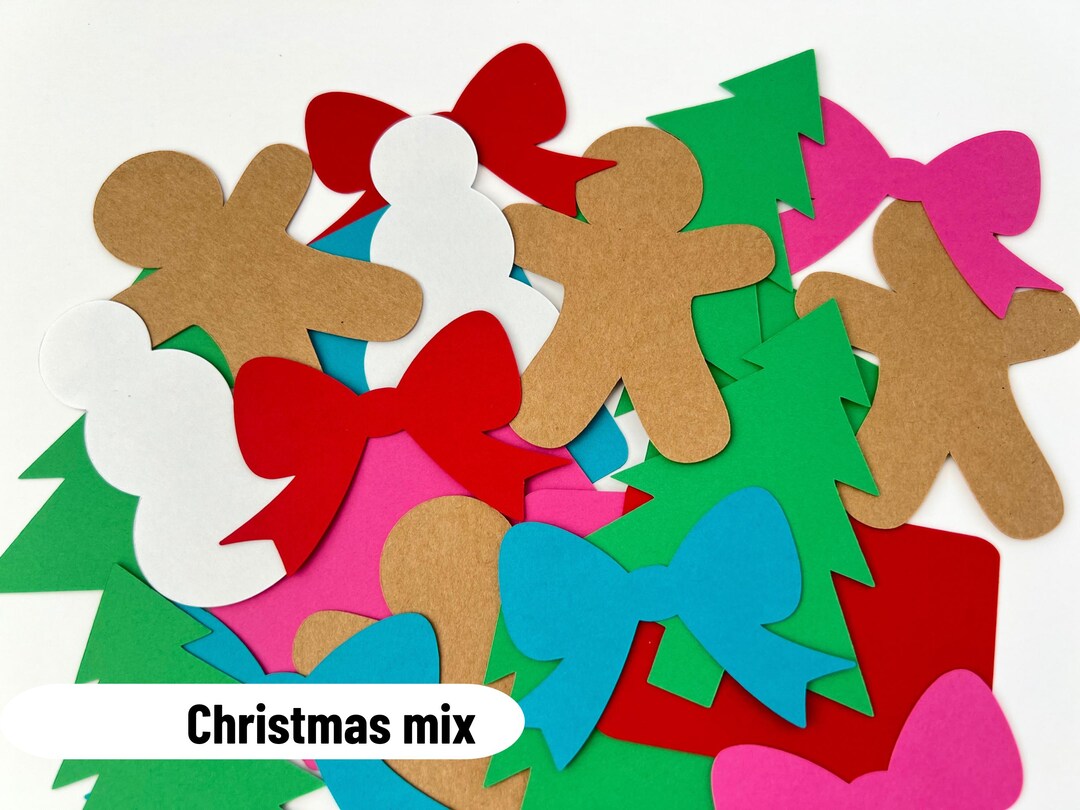 Christmas Die Cut Assortment Holiday Die Cuts Christmas Cardmaking ...