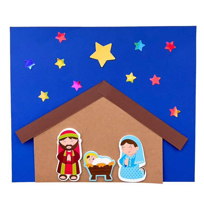 Easy Nativity Crafts for Kids, Christmas Preschool Craft, Baby Jesus ...