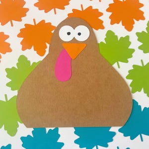 Bulk Fall Craft Turkey Kids Bright Fall Leaf Classroom Art for Fall ...