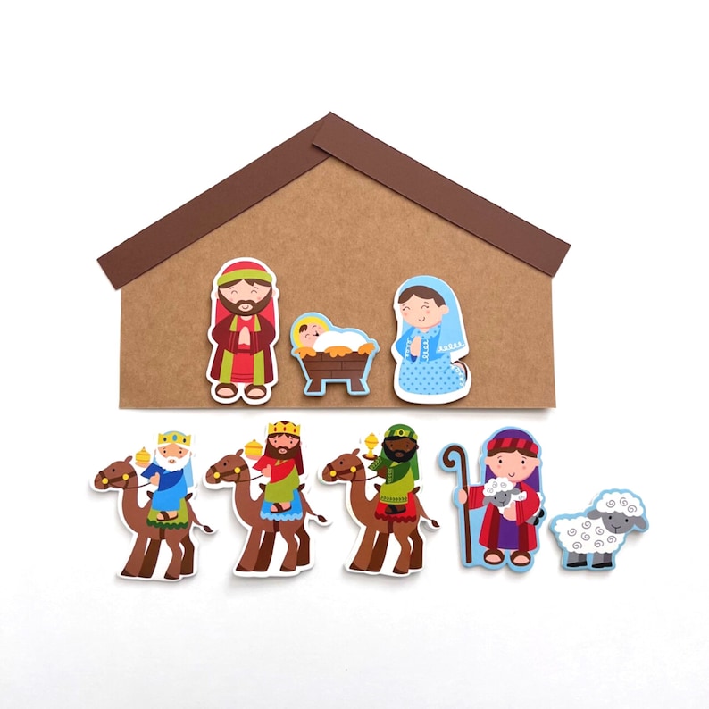 Easy Christmas Craft for Kids, Simple Christmas Nativity Craft, Baby ...