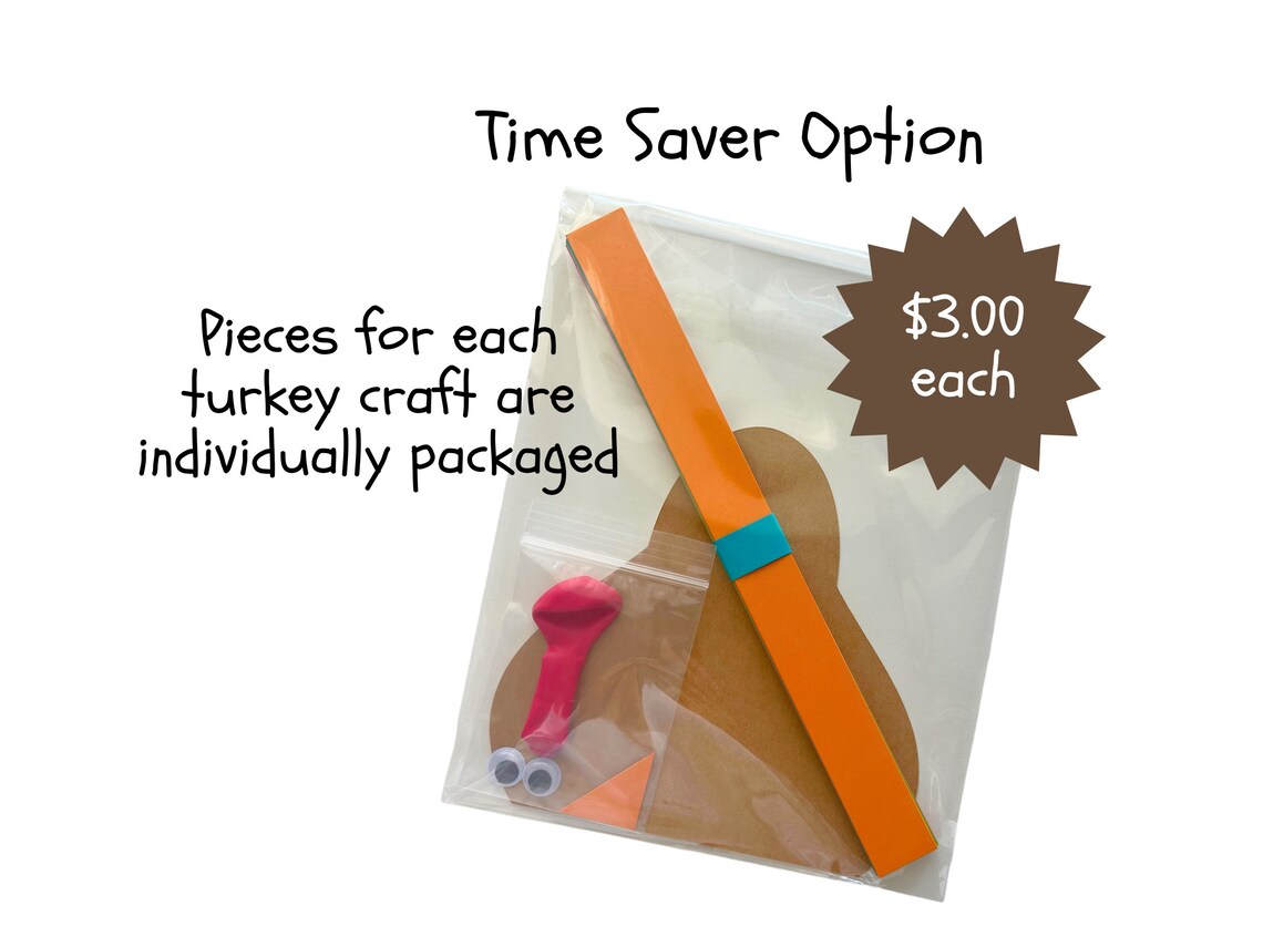 12+ Bulk Classroom Thanksgiving Turkey Craft Kids Bright Fall Craft ...