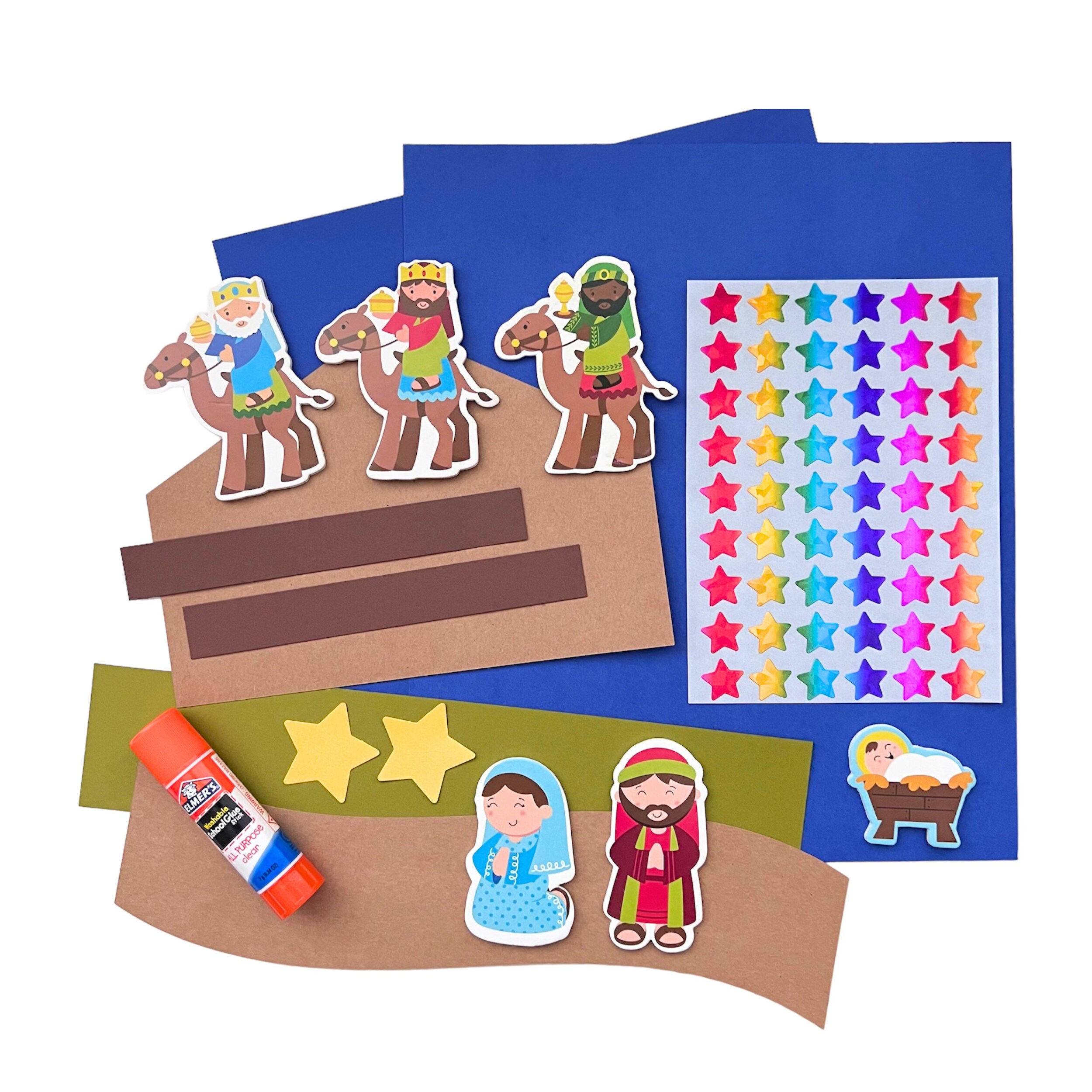 Easy Nativity Crafts for Kids, Christmas Preschool Craft, Baby Jesus ...