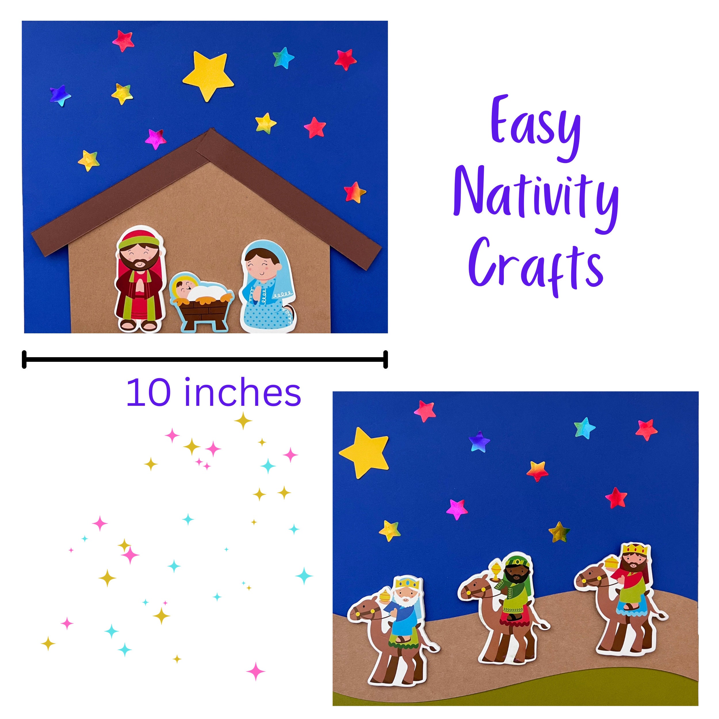 Easy Nativity Crafts for Kids, Christmas Preschool Craft, Baby Jesus ...