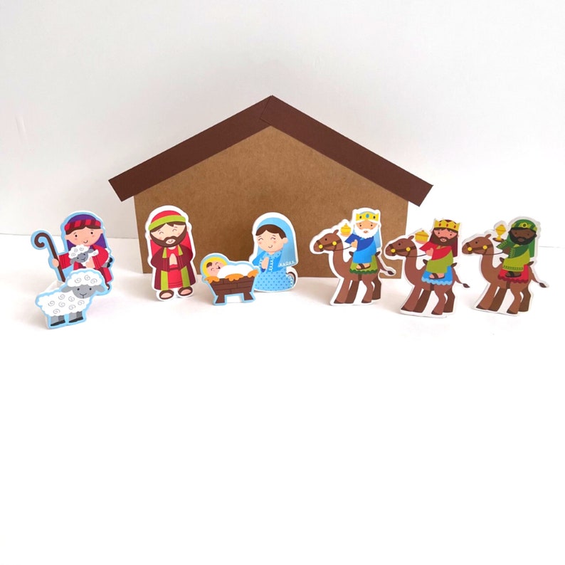 Easy Christmas Craft for Kids, Simple Christmas Nativity Craft, Baby ...