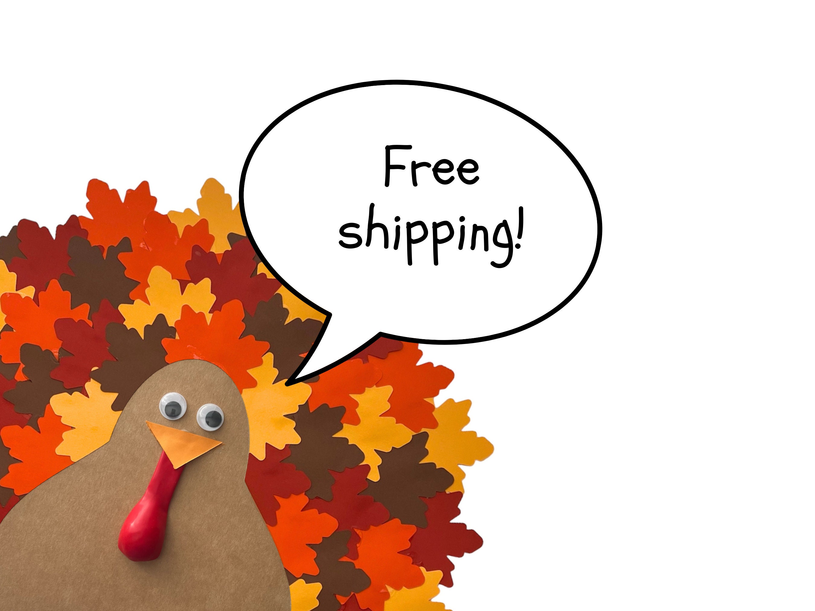 12 Bulk Classroom Fall Thanksgiving Turkey Craft Kids Fall Leaf Craft ...