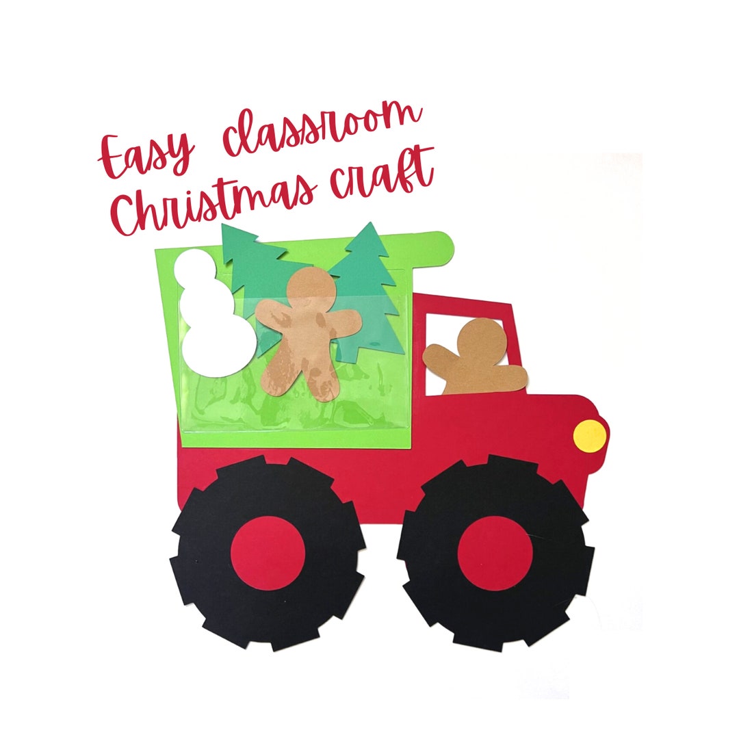 Easy Classroom Chrsitmas Craft, Fun Winter Truck Craft With Snowmen and ...