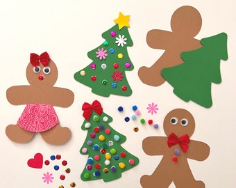 Paper Reindeer Craft Kids Christmas Craft - Etsy