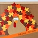 Bulk Fall Craft Turkey Kids Fall Leaf Classroom Art Fall Bulletin Board ...