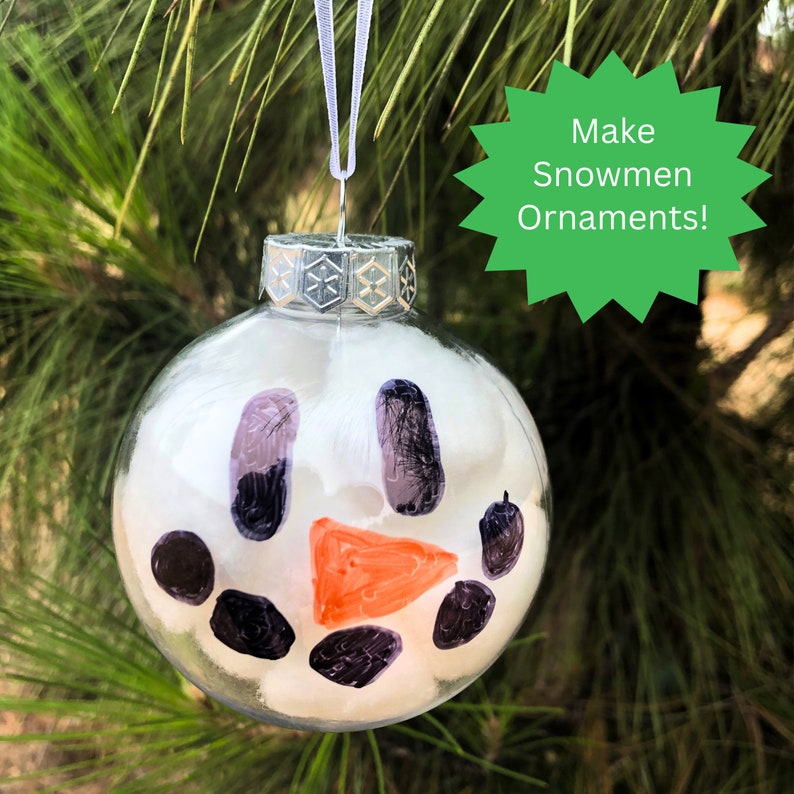 Easy Winter Snowman Craft Box for Busy Families, Christmas Craft With ...