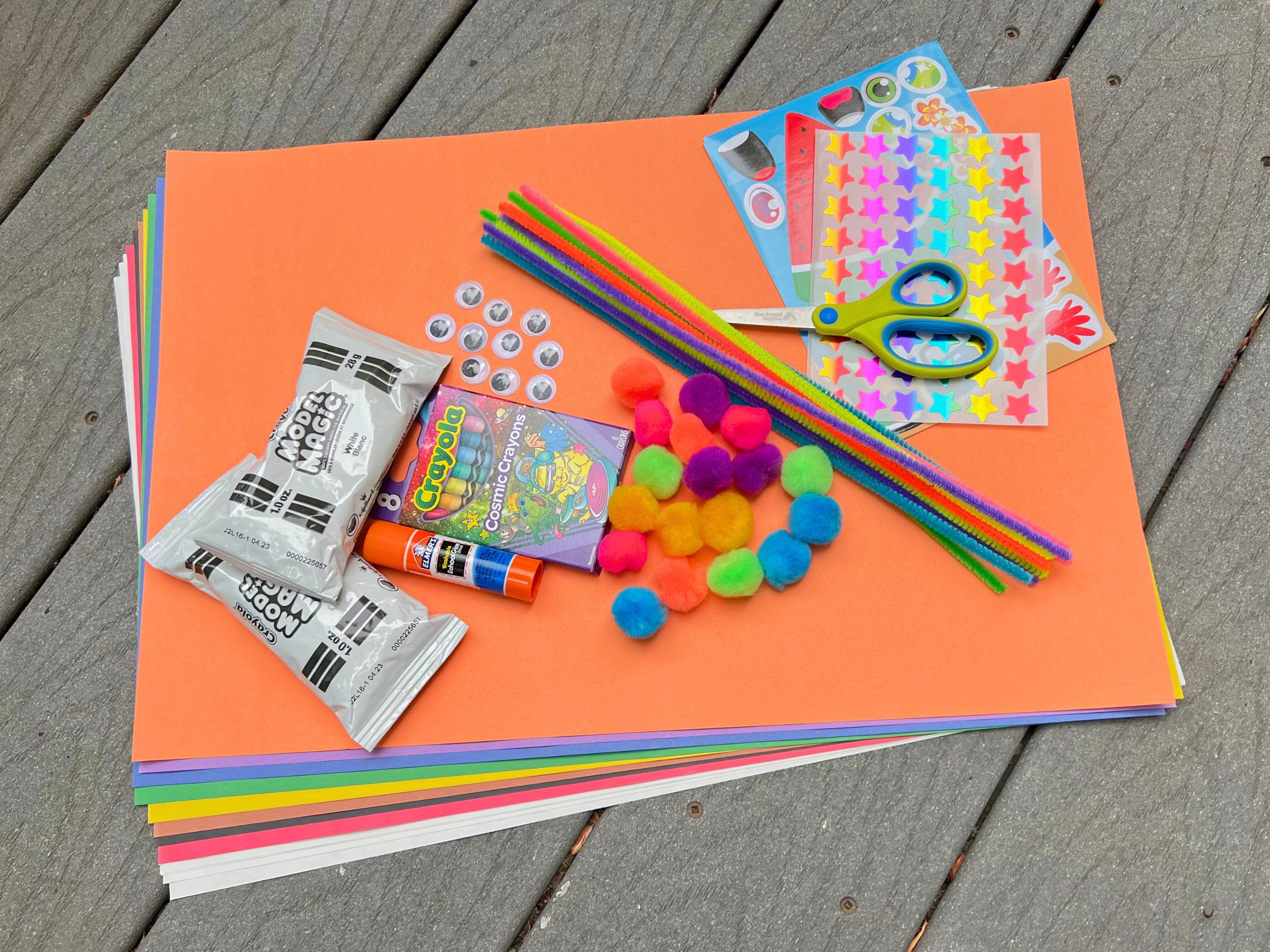 Kids Craft Box, Summer Vacation Kids Crafts, Assorted Craft Supplies ...