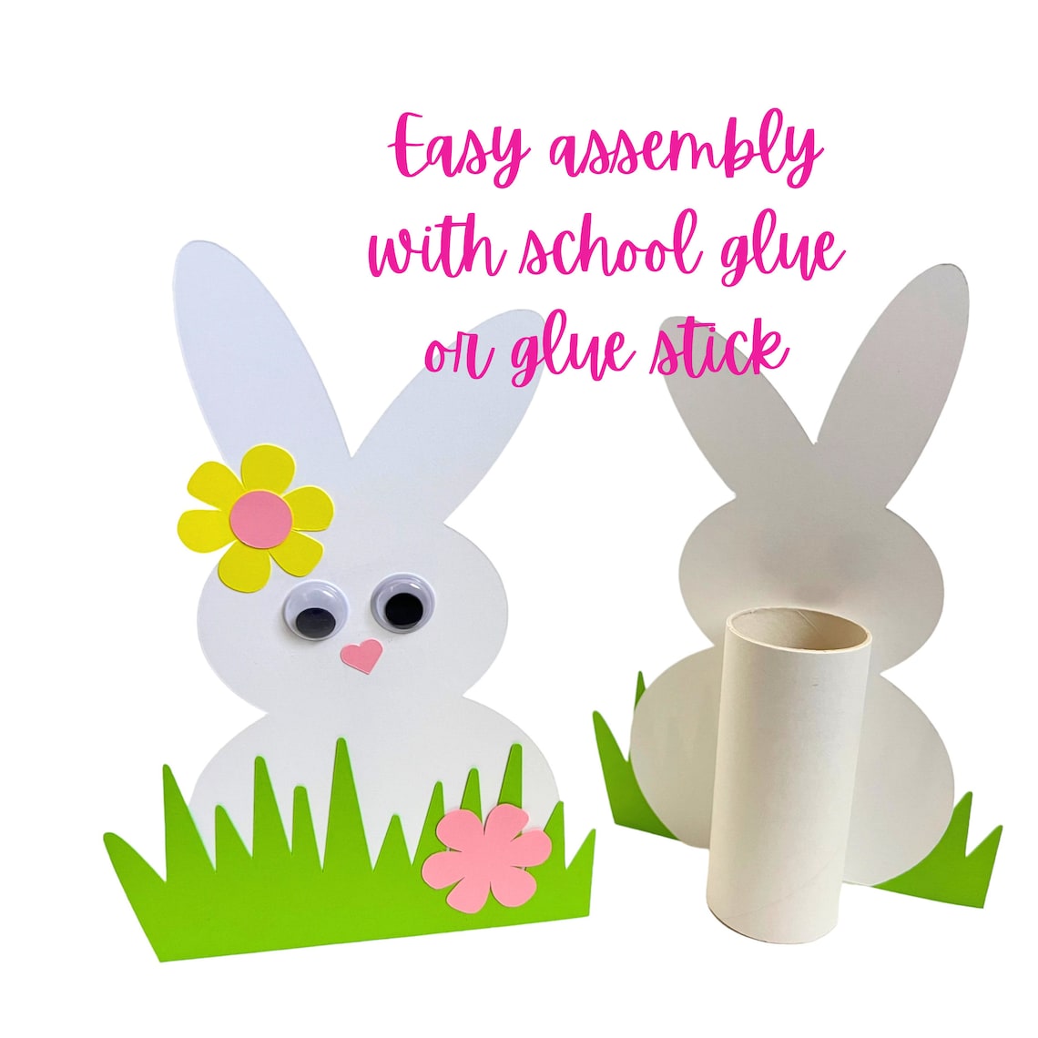 Bulk Bunny Craft Kids Easy Spring Craft for Classroom Kids Easter Bunny ...