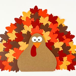 Bulk Fall Craft Turkey Kids Fall Leaf Classroom Art Fall Bulletin Board ...