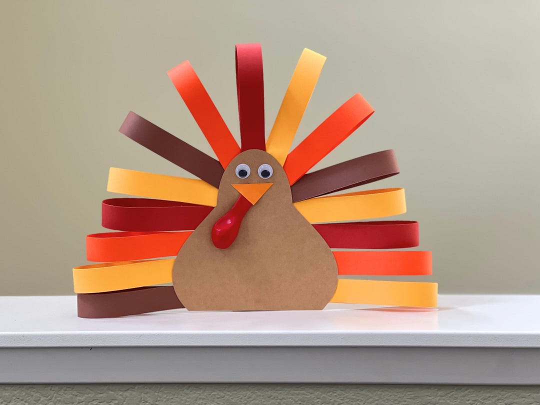 Turkey Craft Kid Thanksgiving Decor Fall Family Idea Fall Party Kids ...