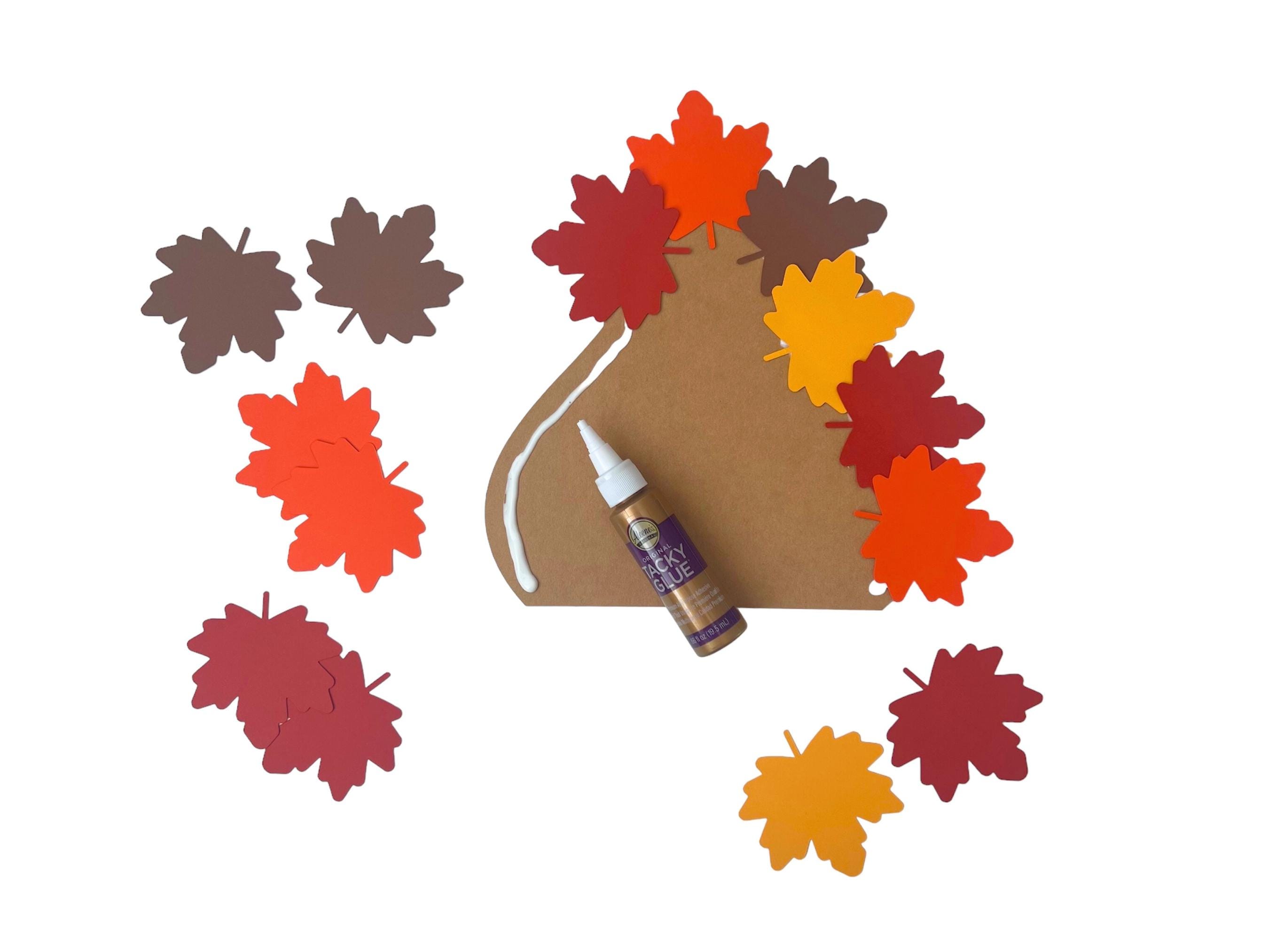Thanksgiving Turkey Kid Craft Fall Leaves DIY Thanksgiving Decor Fall ...